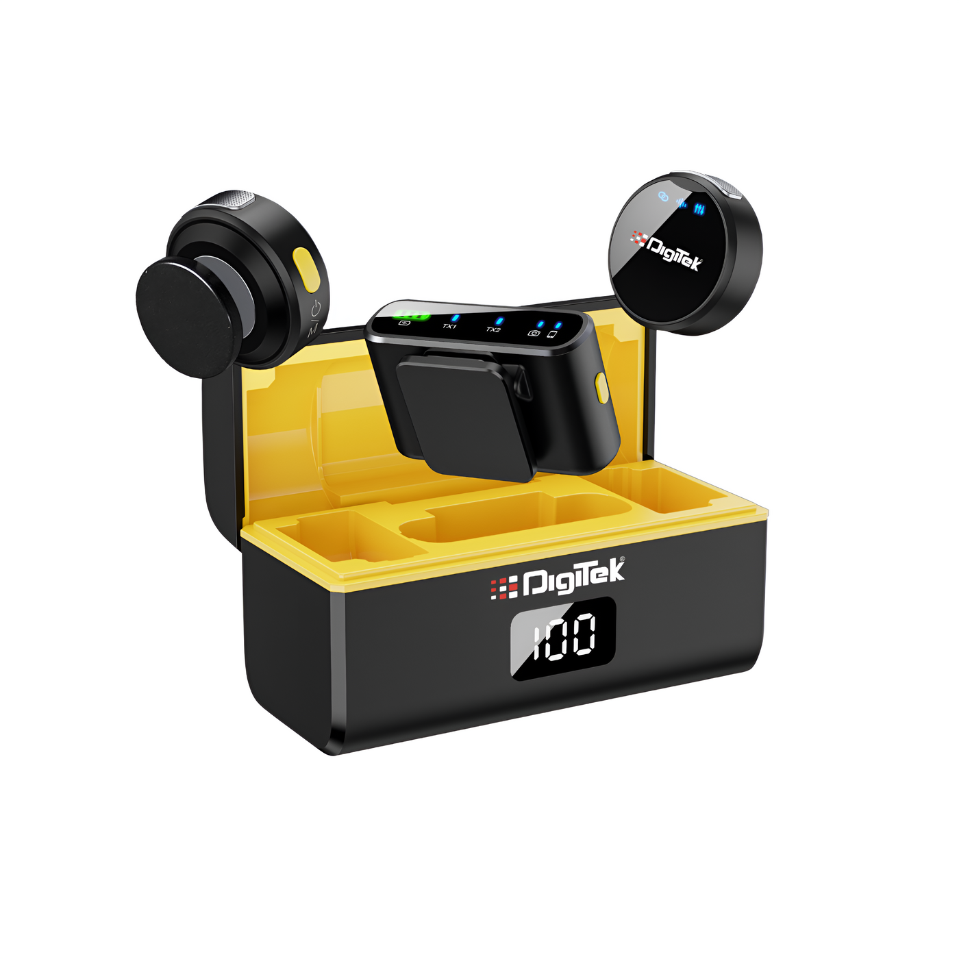 Buy Digitek DWM-116 2-in-1 Wireless Microphone for Smartphones & DSLR ...