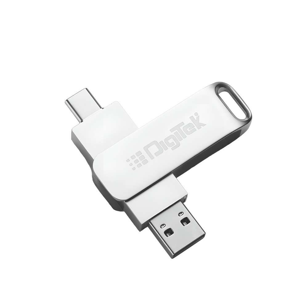 Digitek (DDUD 128G V3.2) Metal Body 128GB Storage 3.2V Dual Drive Flas