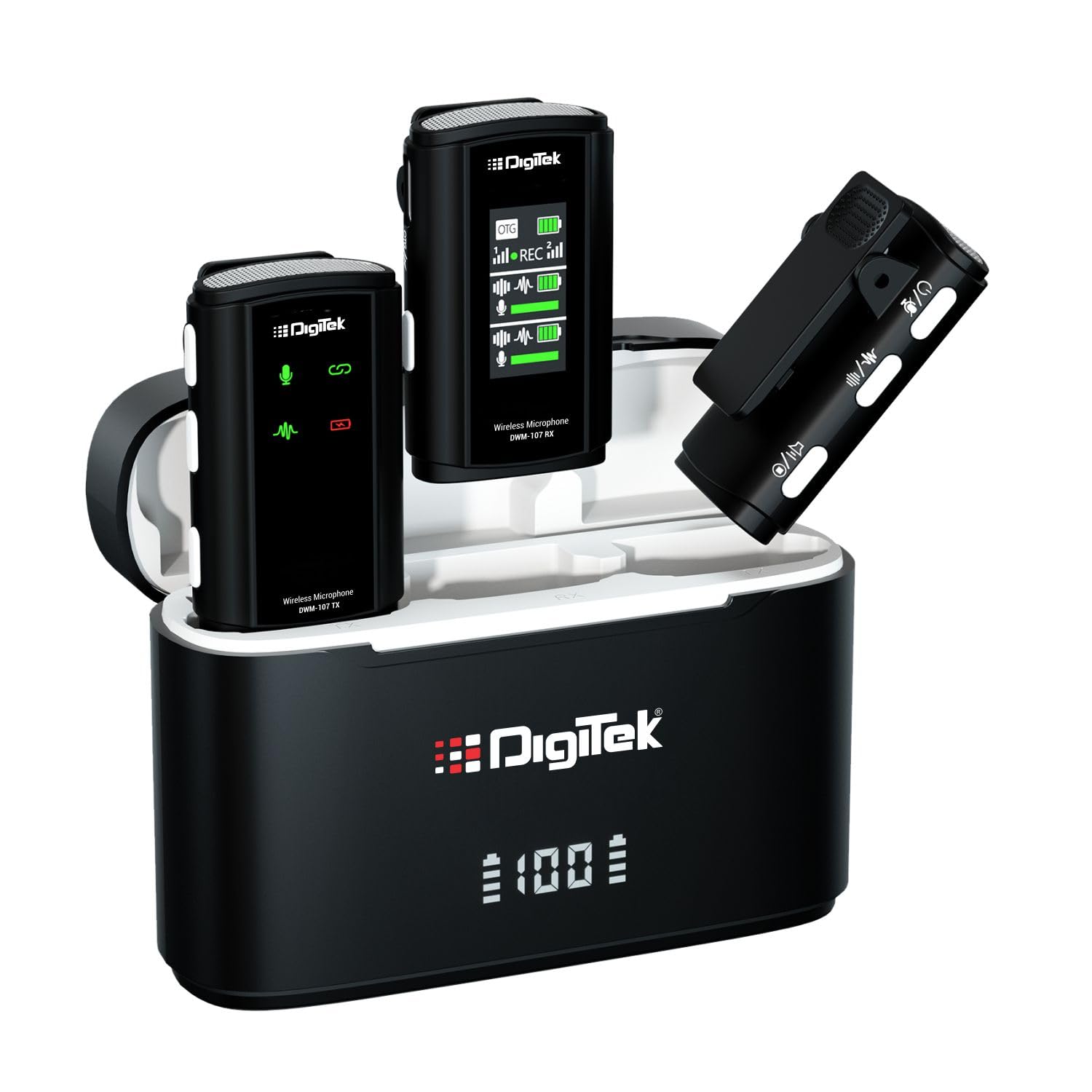 Buy Digitek DWM-107 2-in-1 Wireless Microphone with Intelligent Noise ...