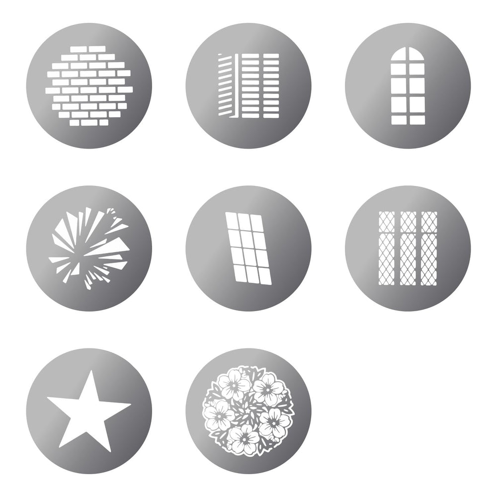 Buy Digitek DGS-002 Stainless Steel Gobo Pattern Kit for Optical Snoot ...