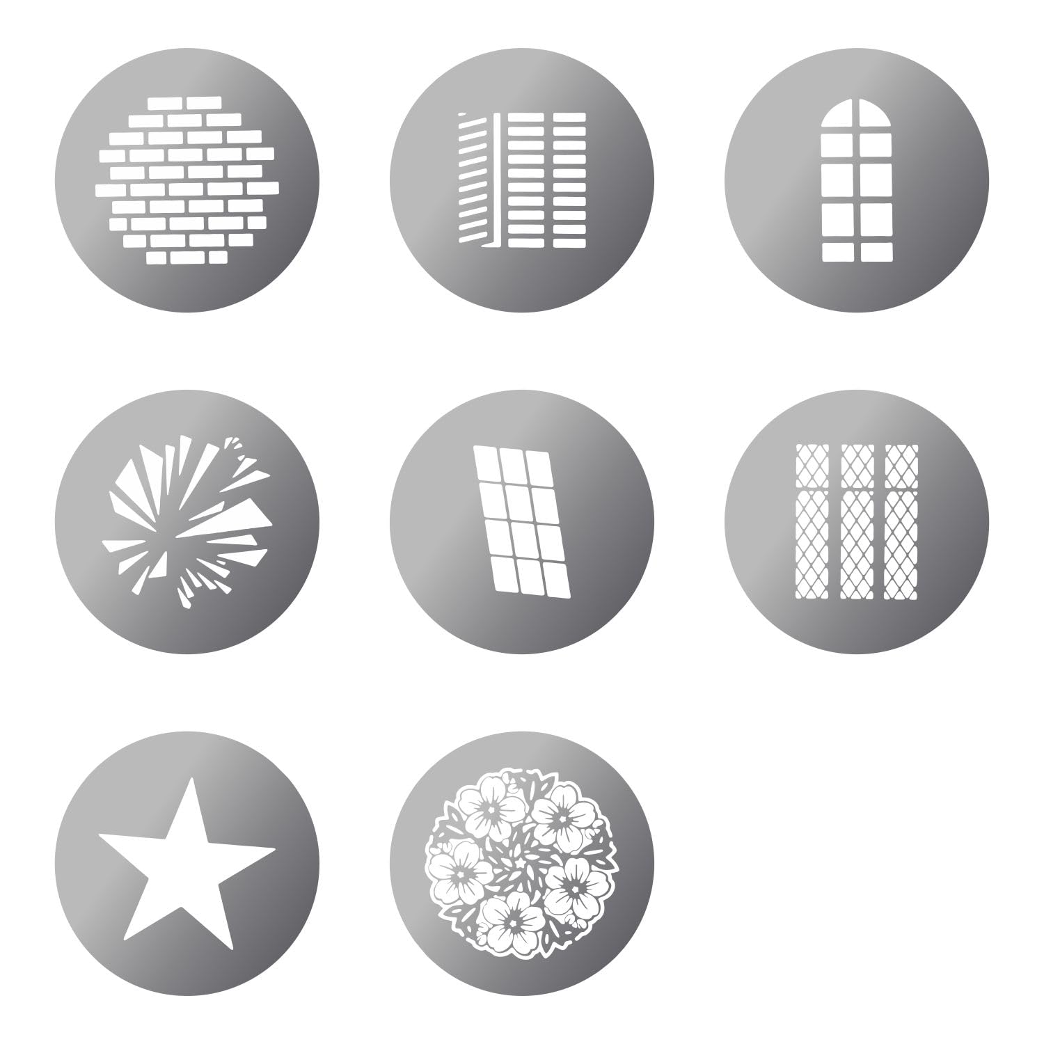 Buy Digitek DGS-002 Stainless Steel Gobo Pattern Kit for Optical Snoot ...
