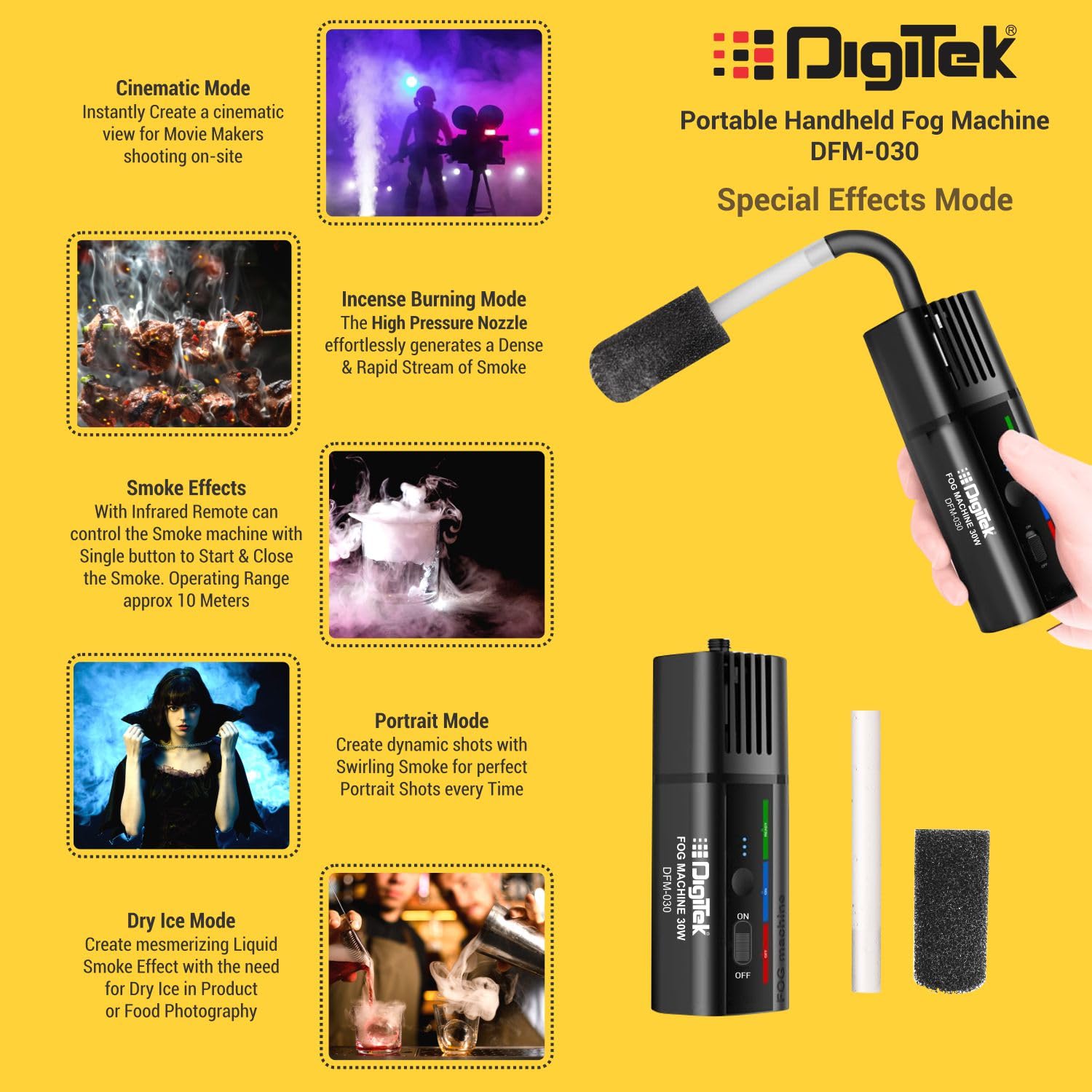 Buy Digitek (DFM-030) Handheld Fog Machine with Remote Control enhance ...