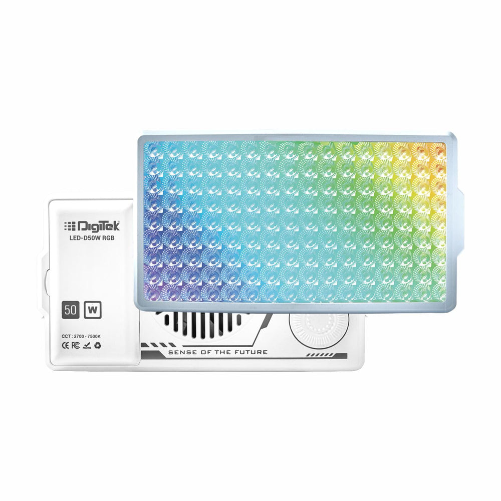 Digitek (LED-D50W RGB) 50W Portable RGB LED Video Light with Hot Shoe