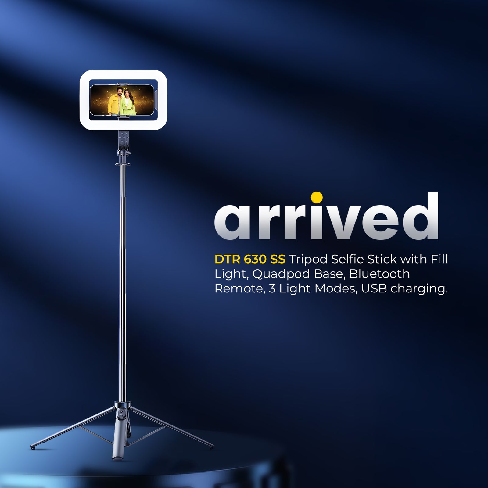 Buy Digitek DTR 630 SS Extendable Tripod Selfie Stick with Fill Light