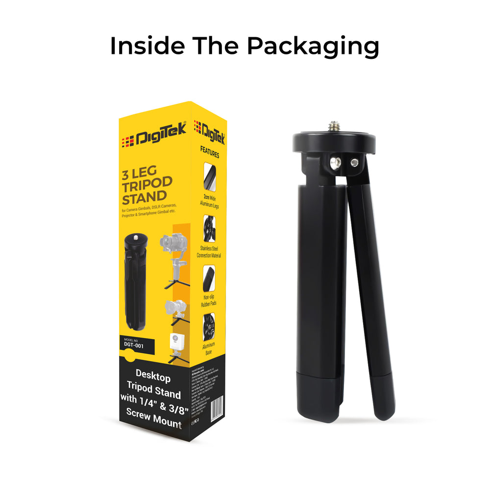 Digitek 3-LEG Gimbal Stand – Stable Support for Your Camera Gear (DGT-