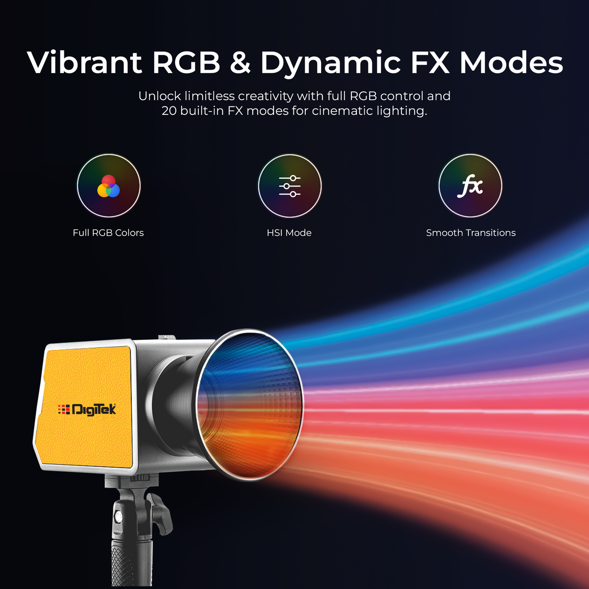 Buy Digitek Shoots with Digitek DCL-60W RGB Continuous LED Light Online