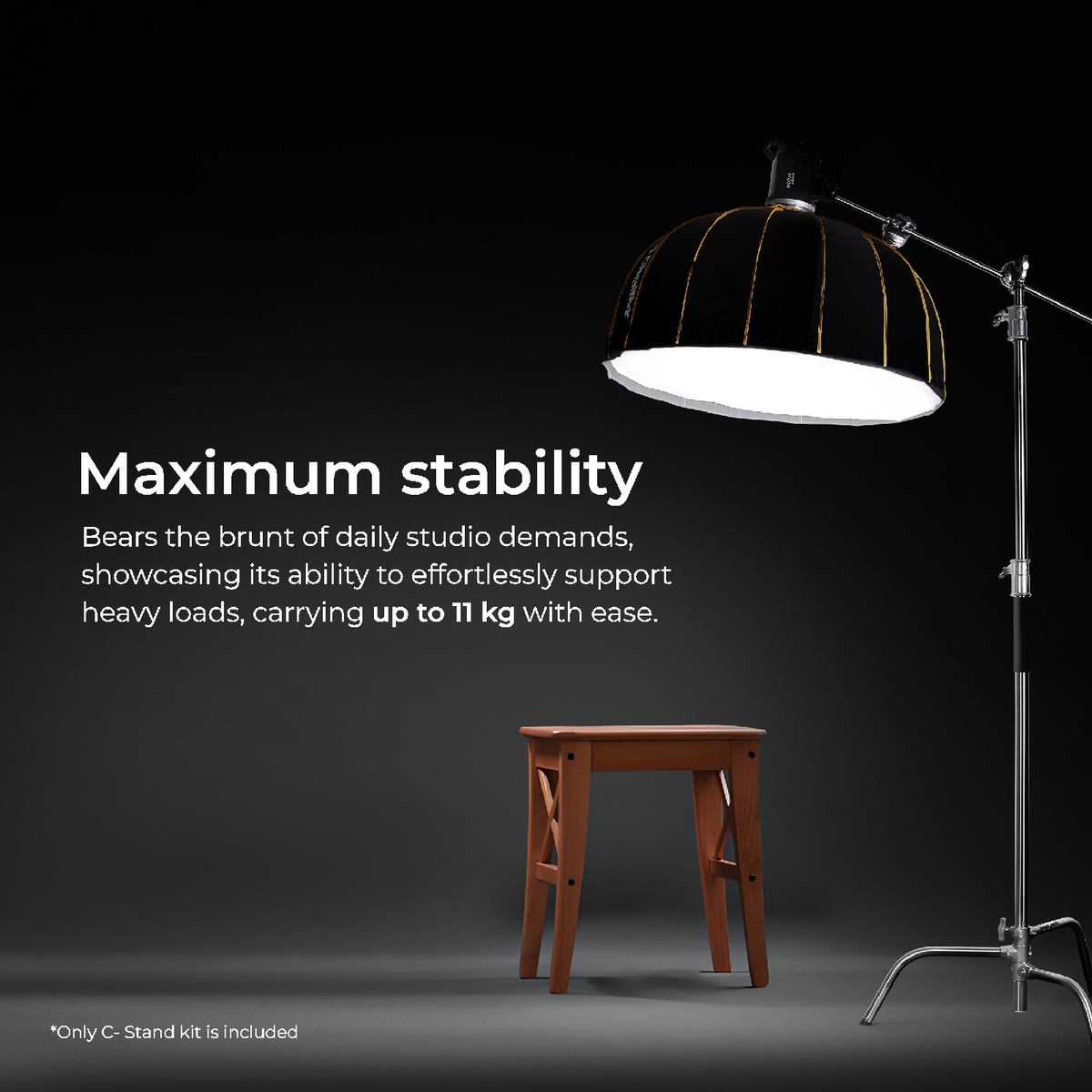 Buy Digitek Heavy Duty Light Stand C-Stand Max 10 Feet for Studio Online