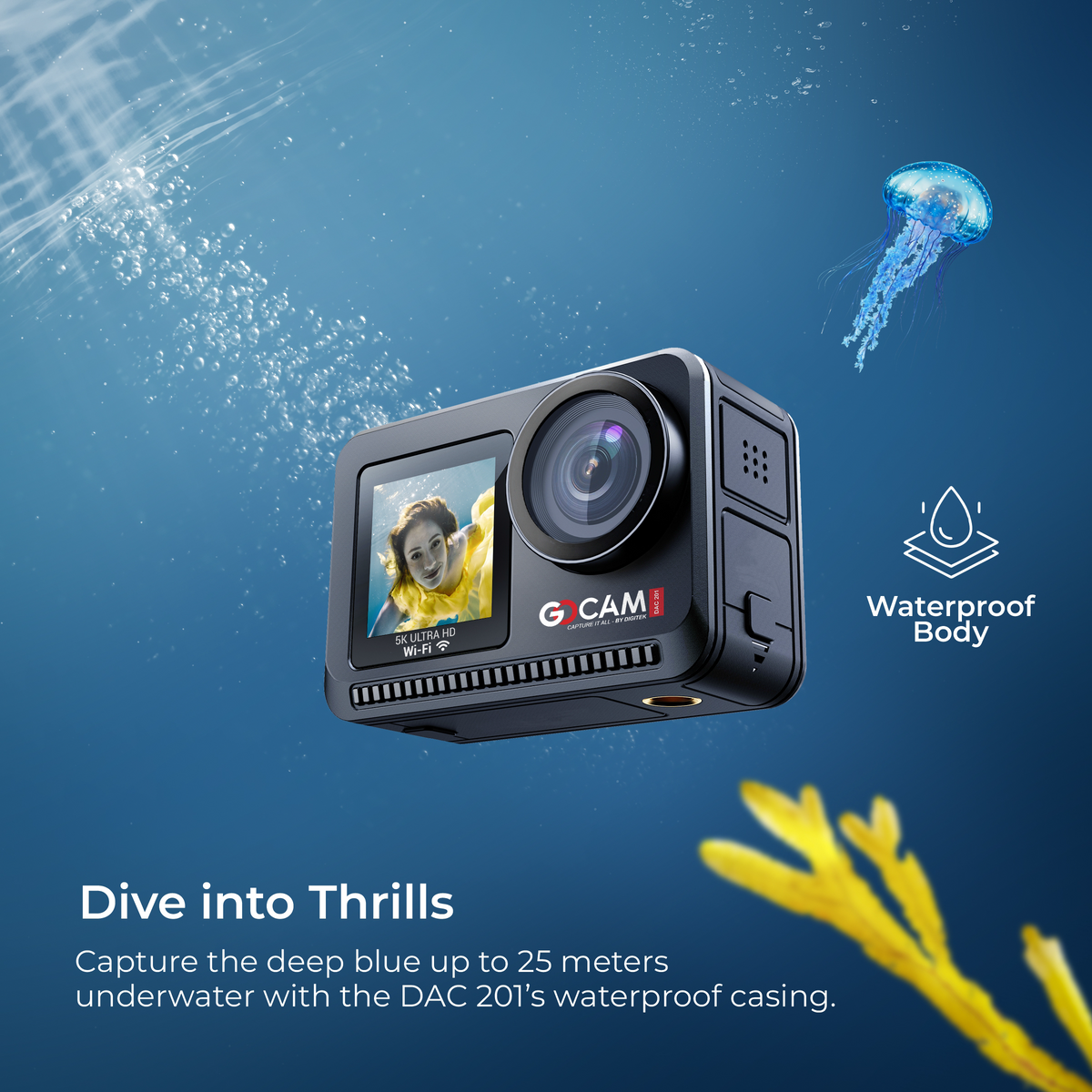 Buy Digitek DAC-201 8K Waterproof Action Camera with Accessories