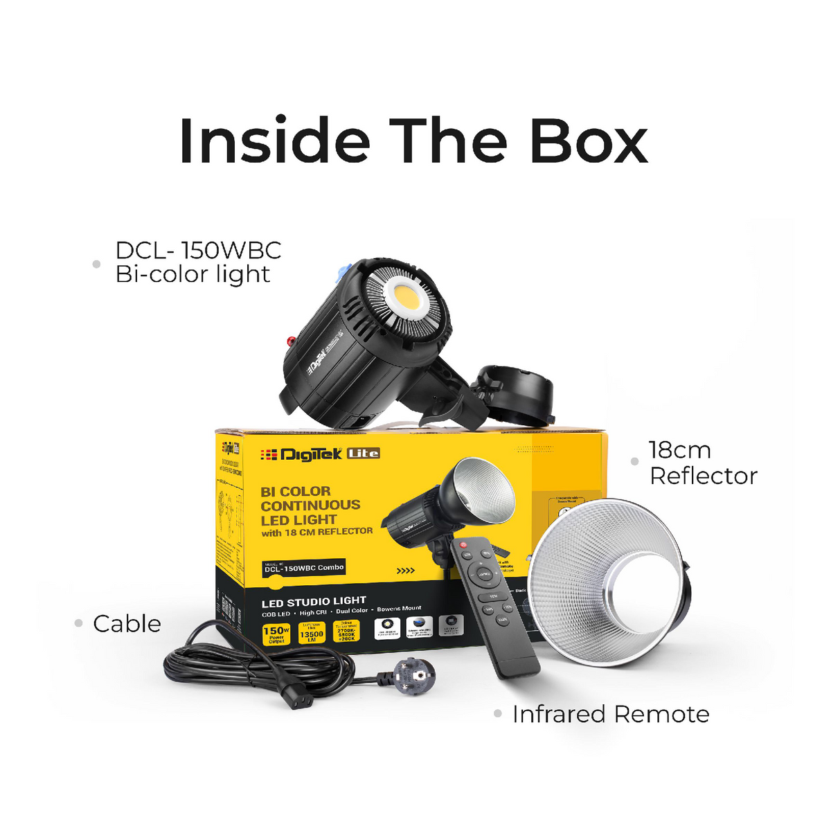 Buy Digitek DCL-150WBC Combo Bi-Color Continuous LED Light Online