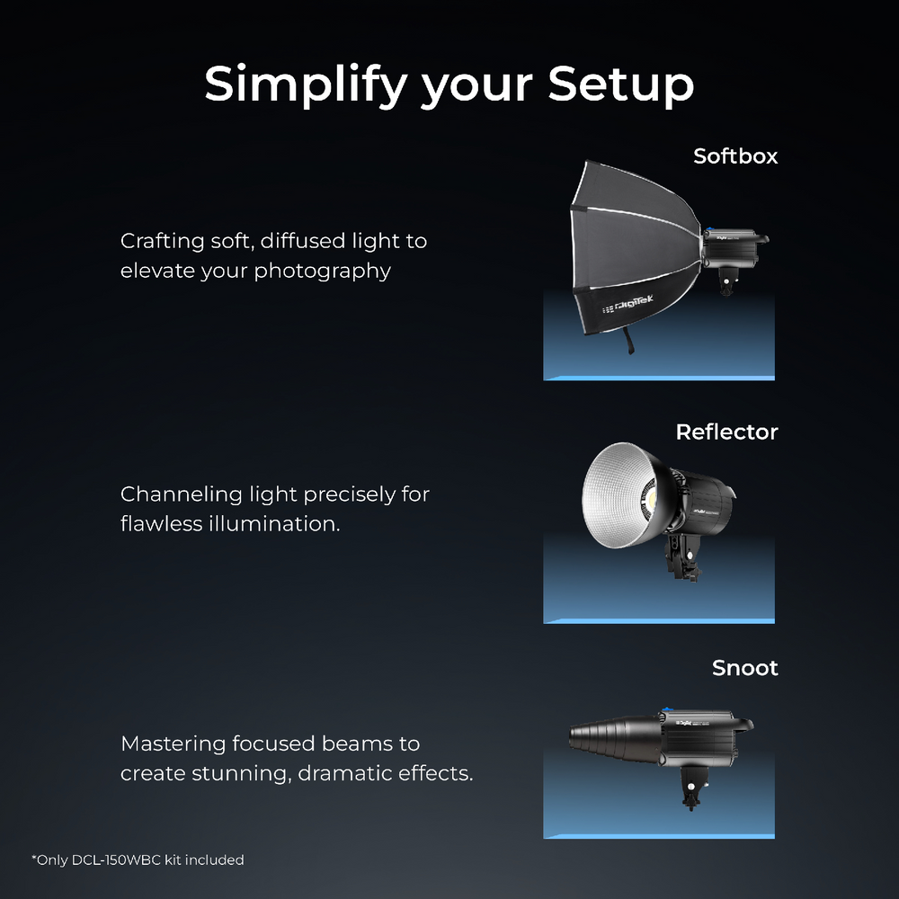 Buy Digitek DCL-150WBC Combo Bi-Color Continuous LED Light Online