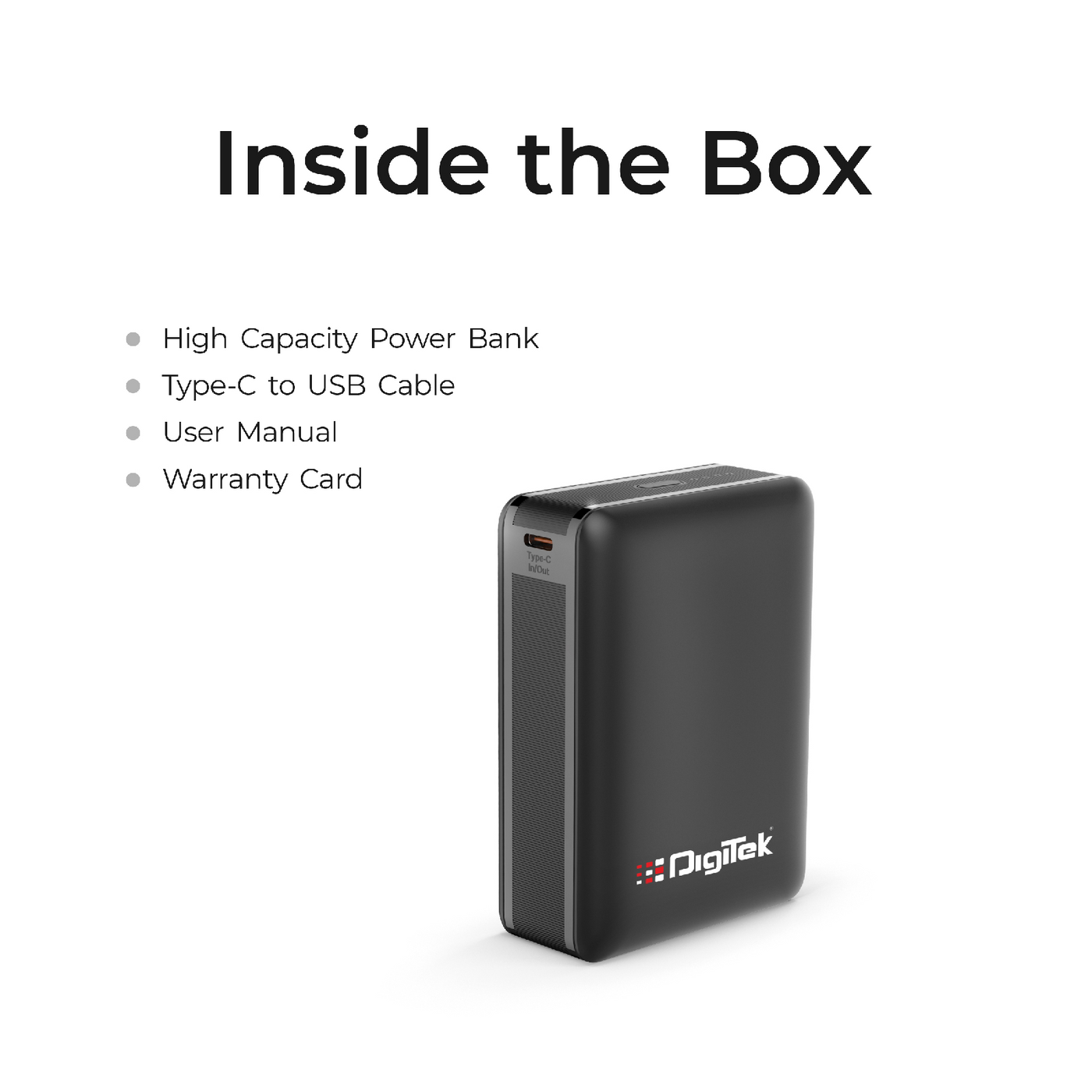 Buy Digitek DPB-20000-PD QC High Capacity Power Bank with Type-C Port ...