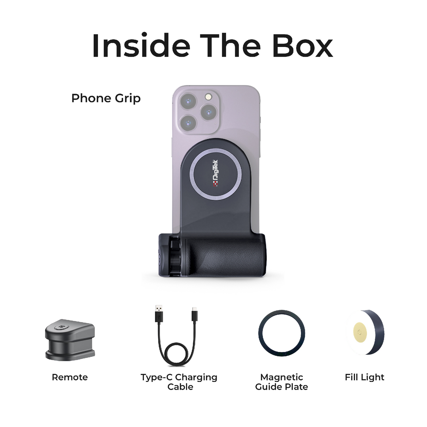 Buy Digitek Smartphone Photo Grip DPH-001L with LED Fill Ring Online