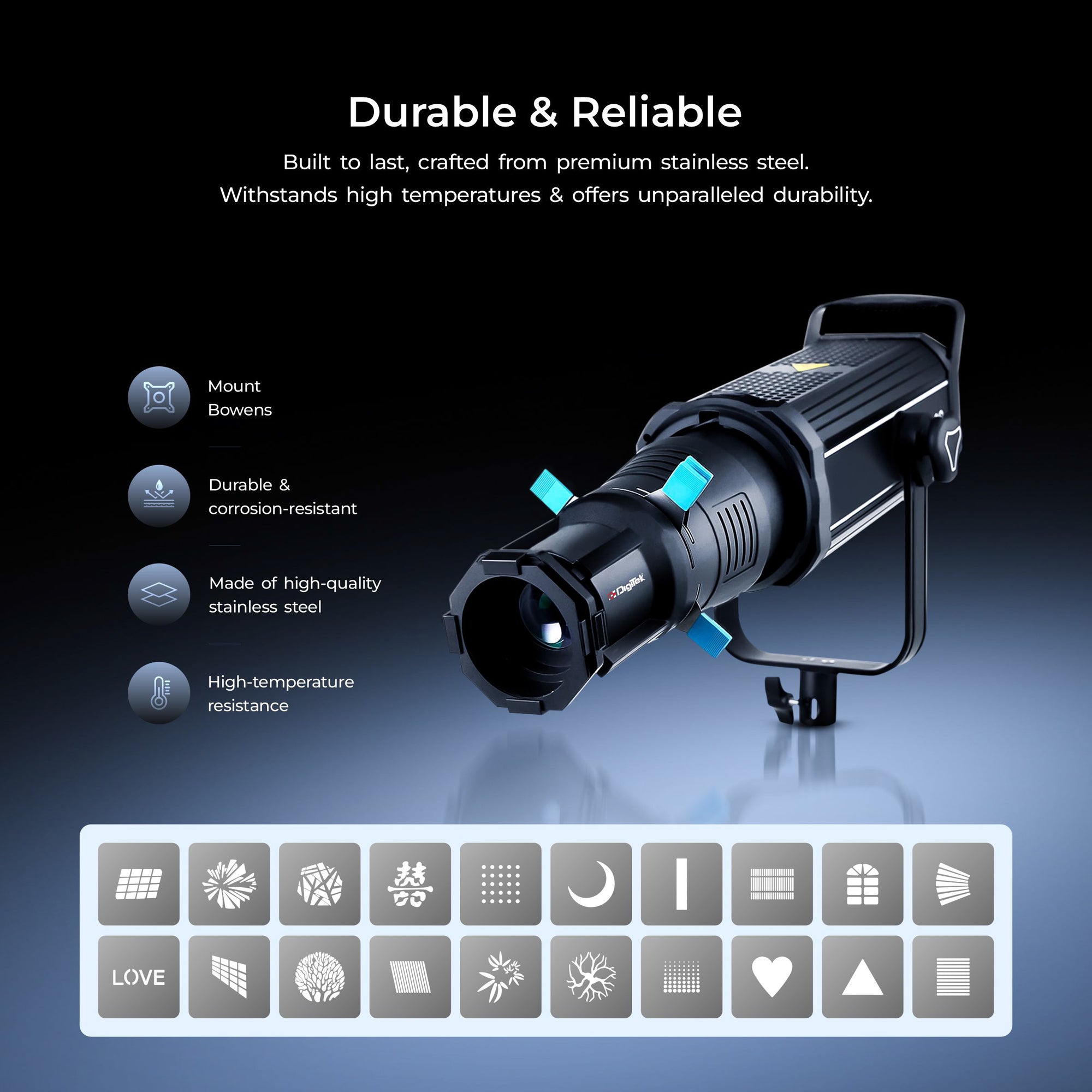 Buy Digitek DS-220 Bowens Mount Optical Snoot for Studio