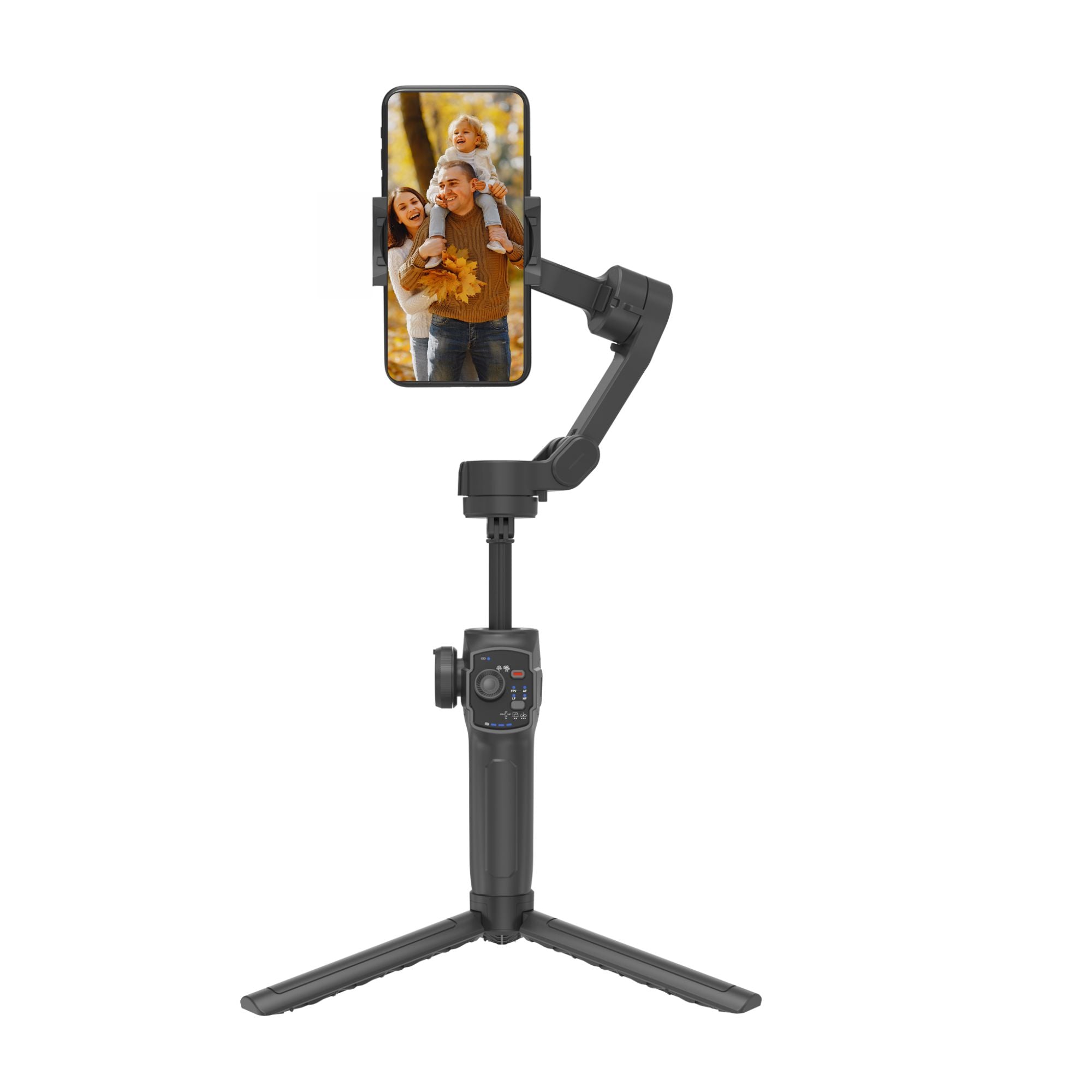 Buy Digitek 3-Axis Foldable Smartphone Gimbal with Telescopic Rod Online