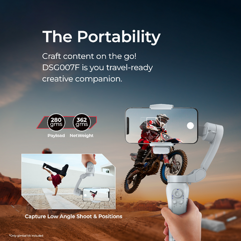Buy Digitek DSG-007F AI 3 Axis Wide Angle Smartphone Gimbal with AI ...