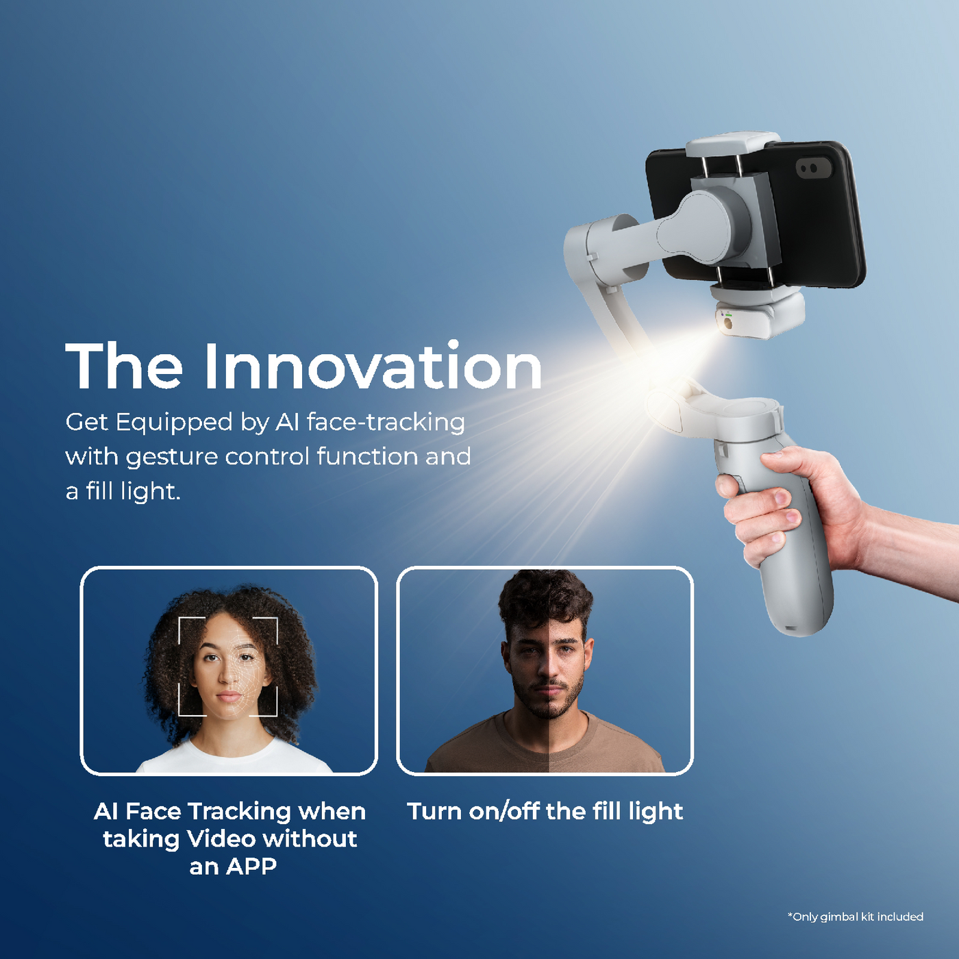 Buy Digitek DSG-007F 3-Axis Gimbal with AI Tracker for Smartphones