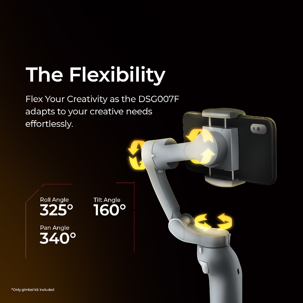 Buy Digitek DSG-007F 3-Axis Gimbal with AI Tracker for Smartphones