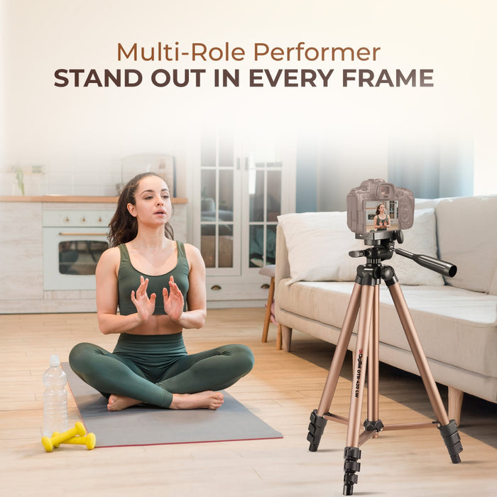Digitek DTR 420 LW Camera Tripod | 4.26ft, 3kg & 3-Way Head