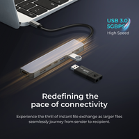 Buy Digitek 7-in-1 Type-C USB Hub with 4K HDMI & PD Charging Online