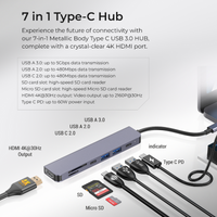 Buy Digitek 7-in-1 Type-C USB Hub with 4K HDMI & PD Charging Online