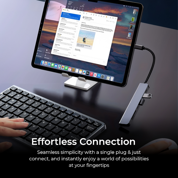 Buy Digitek 7-in-1 Type-C USB Hub with 4K HDMI & PD Charging Online