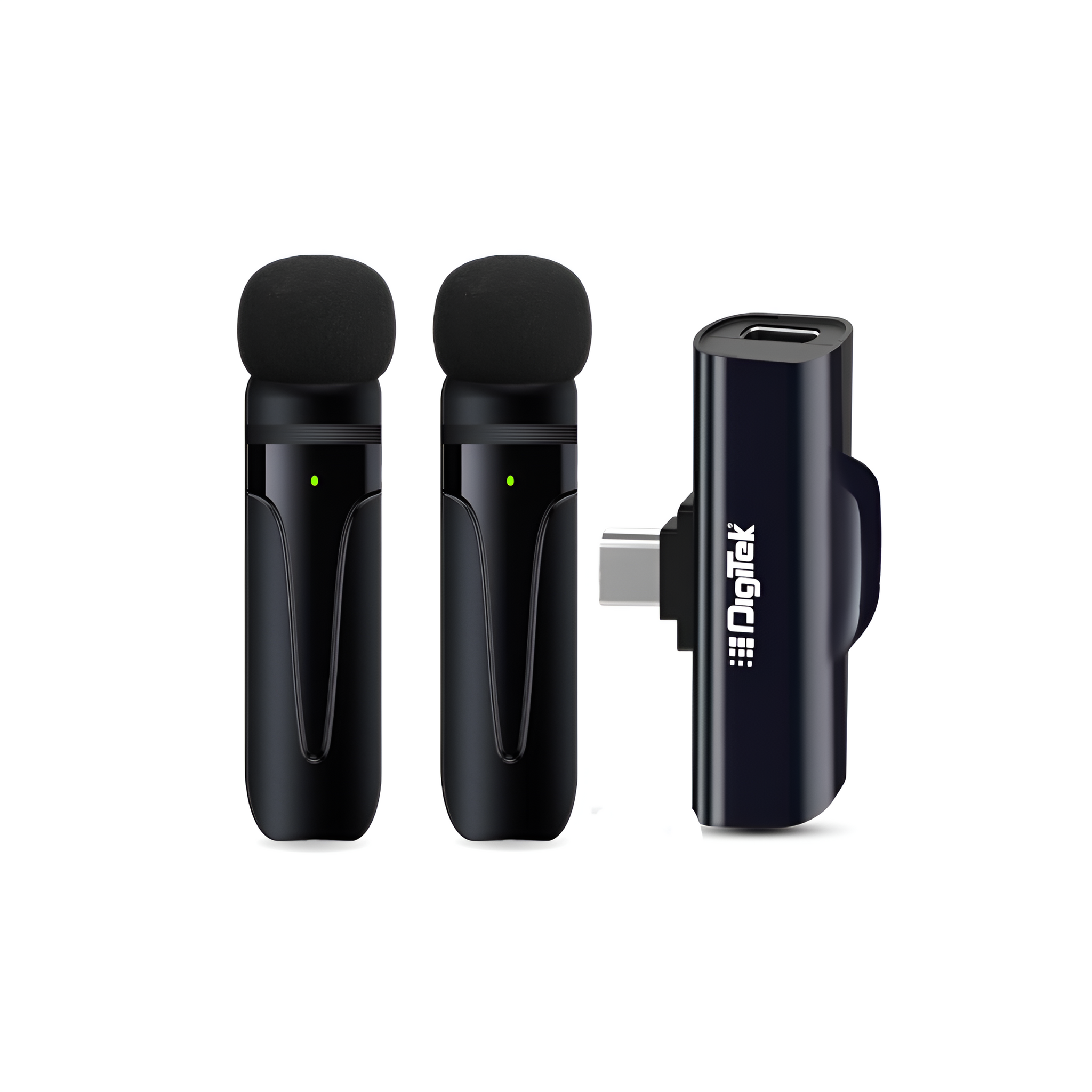 Buy Digitek 2-Unit Wireless Microphone 1-Unit Receiver with Type-C DWM ...