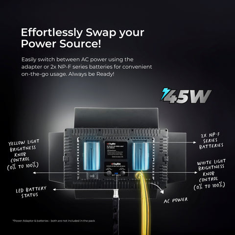 Buy Digitek D800 BI Bi-Color Video Light Panel Ultra Slim New Designed ...