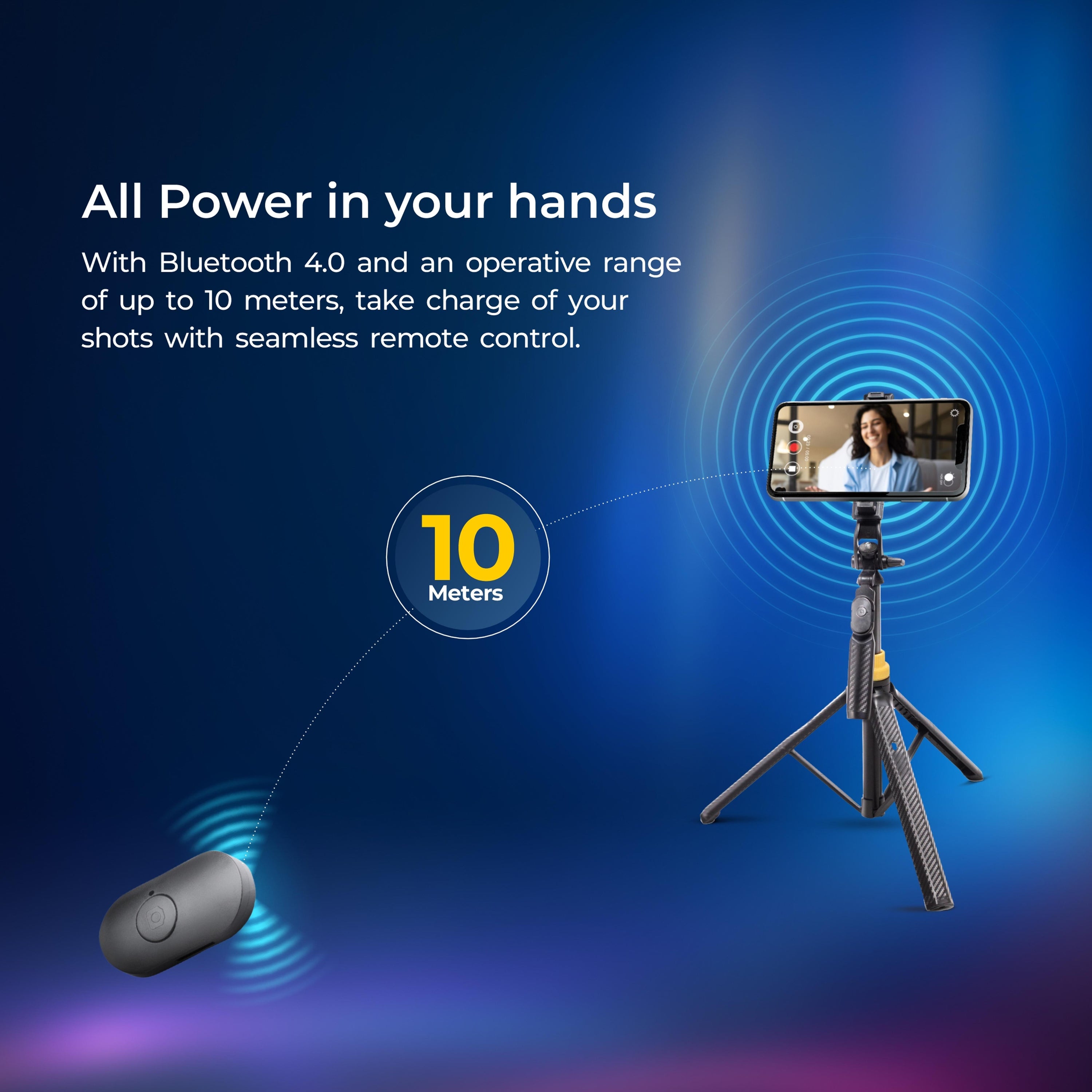 Digitek (DTR-555 SS) Foldable Tripod Selfie Stick for Smartphone