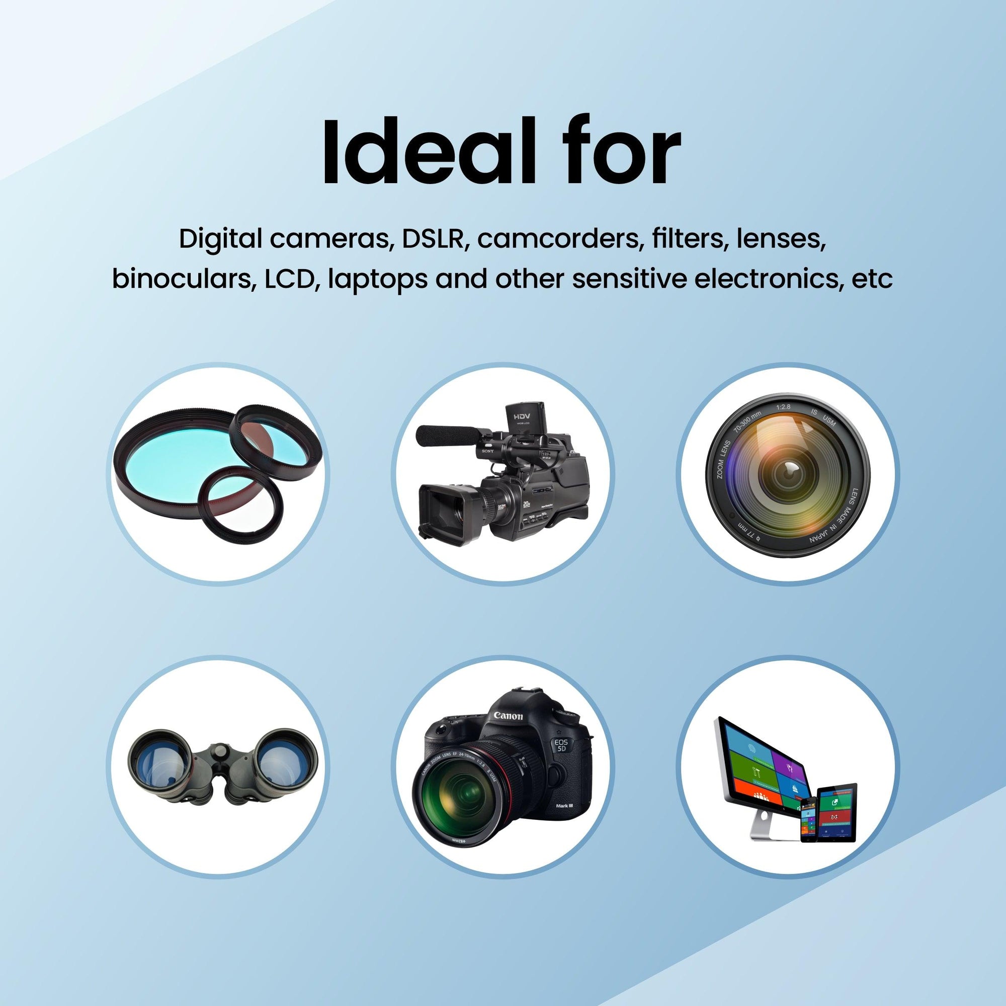 Buy Digitek 7-in-1 Professional Cleaning Travel Kit for Lenses and ...