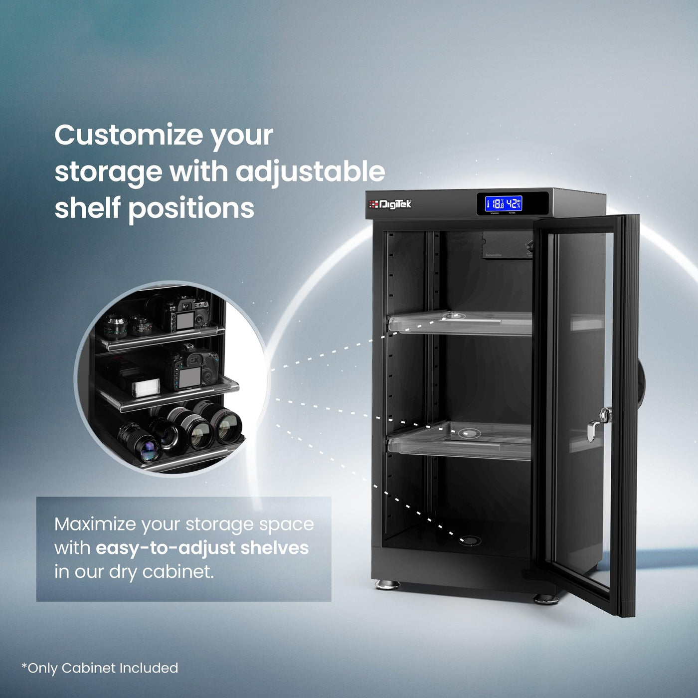 Buy Digitek 50 Liters Digital Display Dry Cabinet with Humidity ...