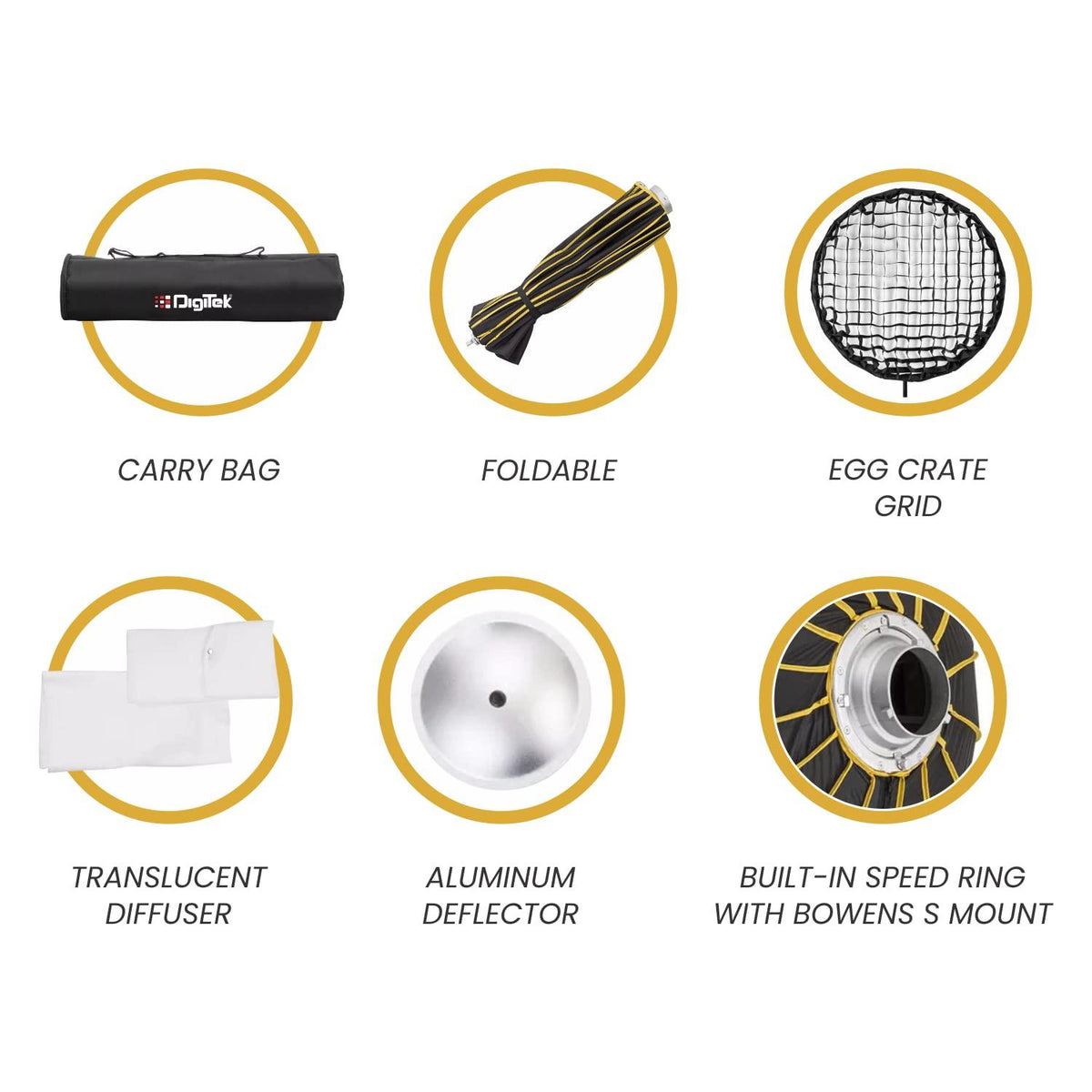 Buy Digitek DBDS-105S Collapsible Beauty Dish Softbox Online