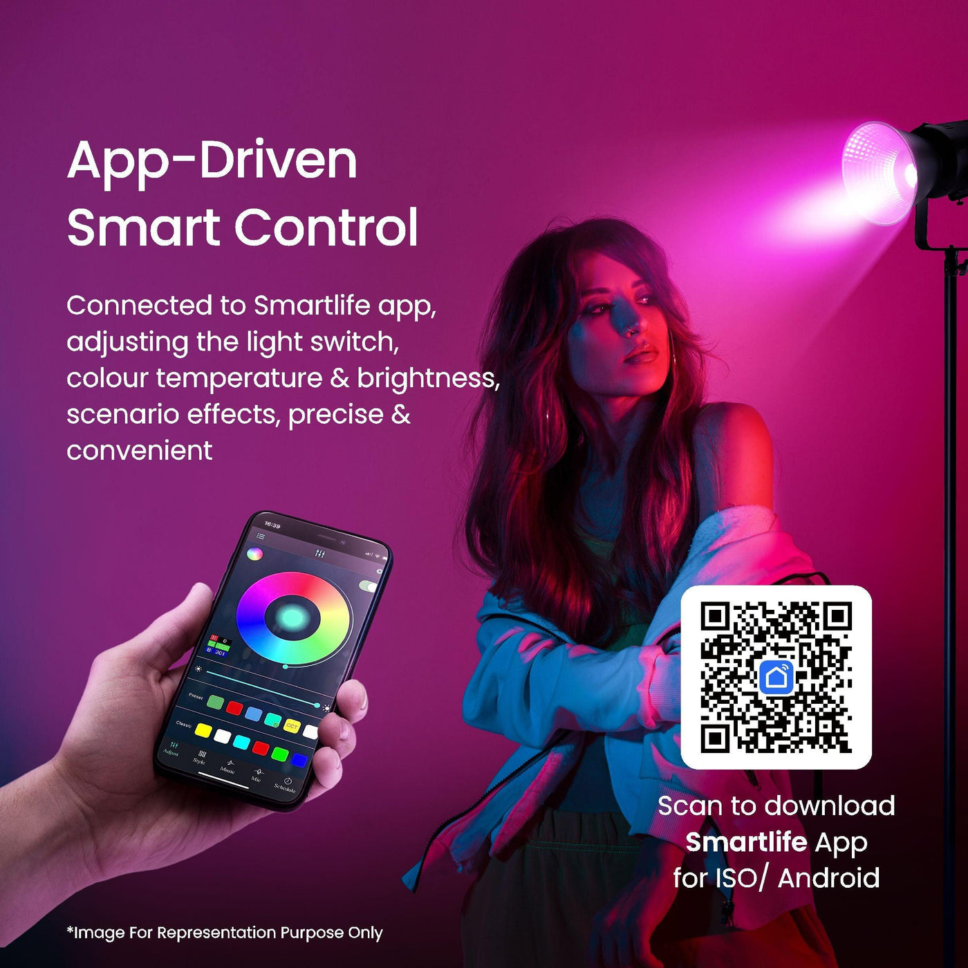 Buy Digitek RGB Combo Continuous LED Light DCL-200W Online