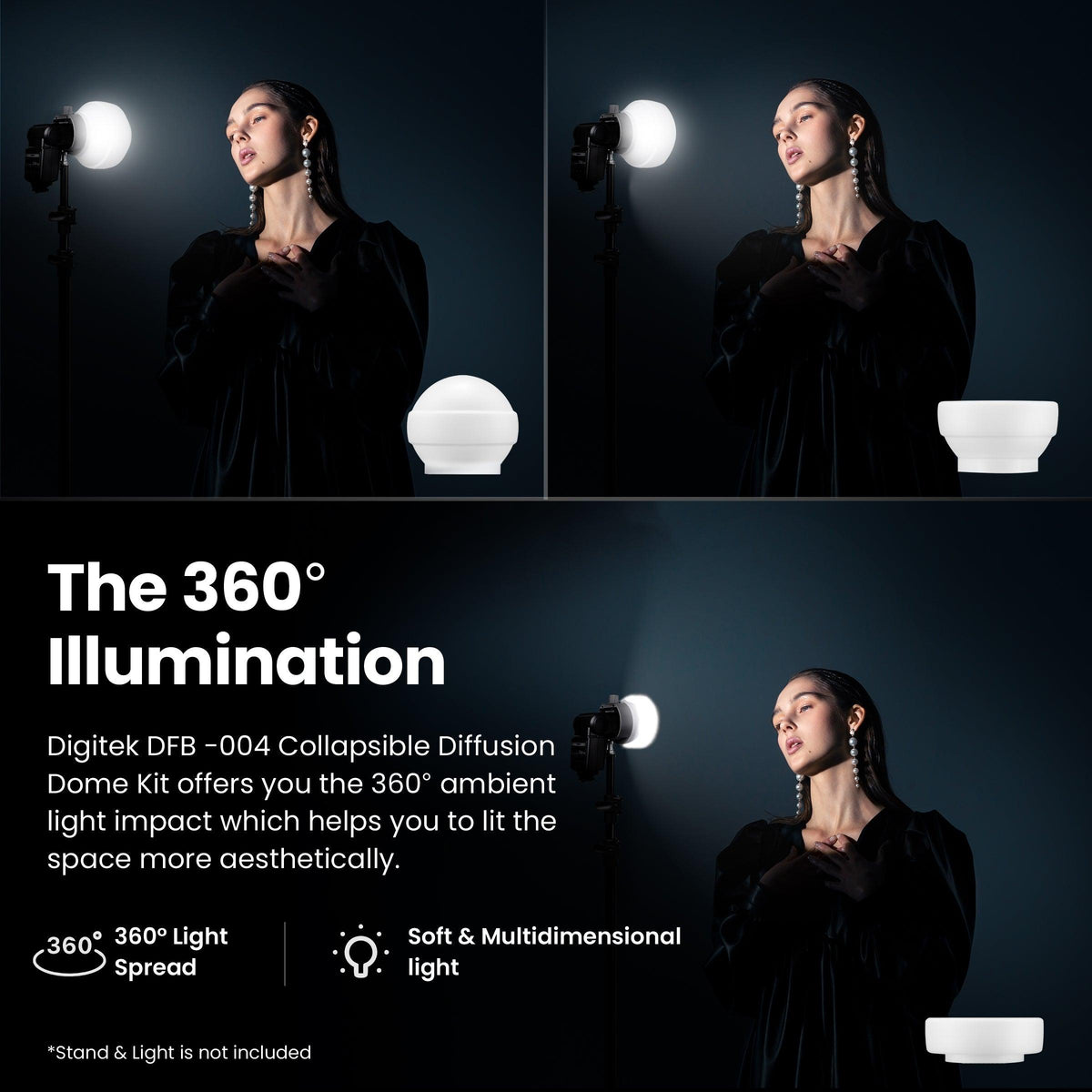 Digitek (DFB 004) Professional Collapsible Diffusion Dome Kit-DFB 004