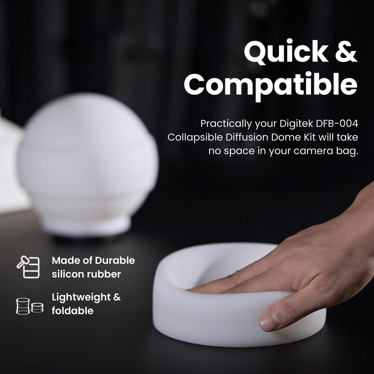 Digitek (DFB 004) Professional Collapsible Diffusion Dome Kit-DFB 004