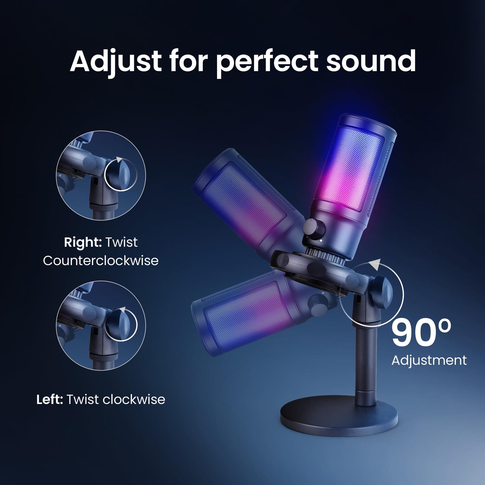 Buy Digitek (DM 301) USB Professional Gaming RGB Microphone Online