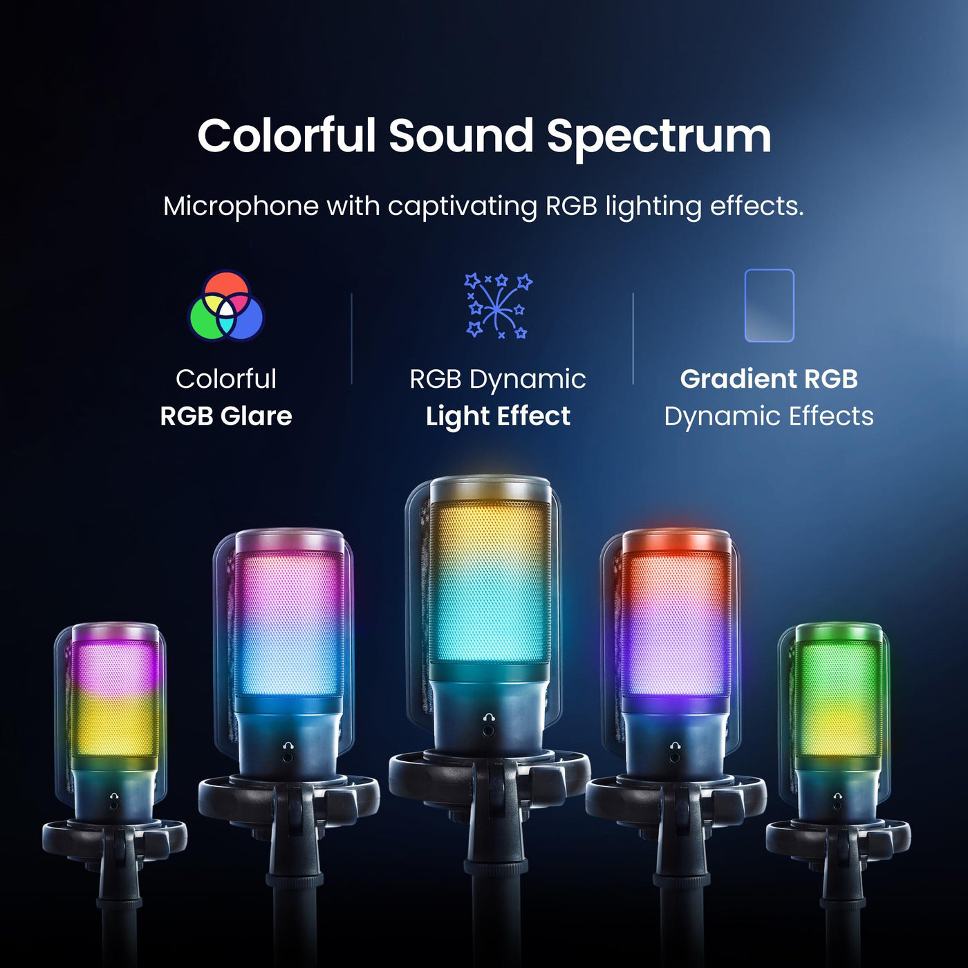 Buy Digitek (DM 301) USB Professional Gaming RGB Microphone Online