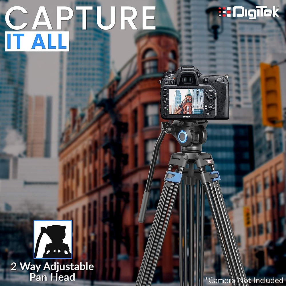 Digitek (DPTR 605 VD) (183 cm) Professional Heavy Duty Tripod, with 2