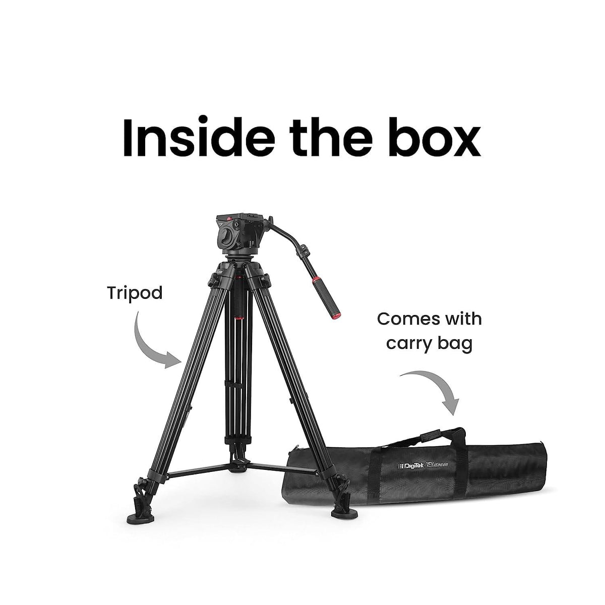 Buy Digitek DPTR-7080 VD Tripod Online | Heavy Duty Camera Tripod