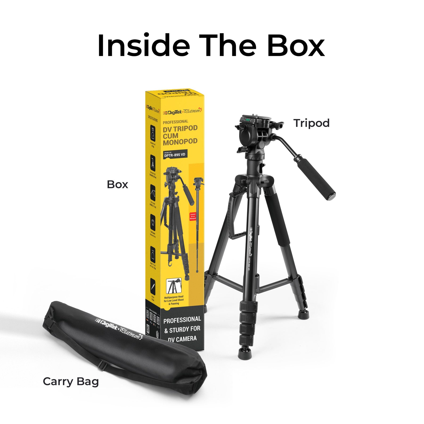 Buy Digitek DPTR-895VD Platinum Professional Tripod Online