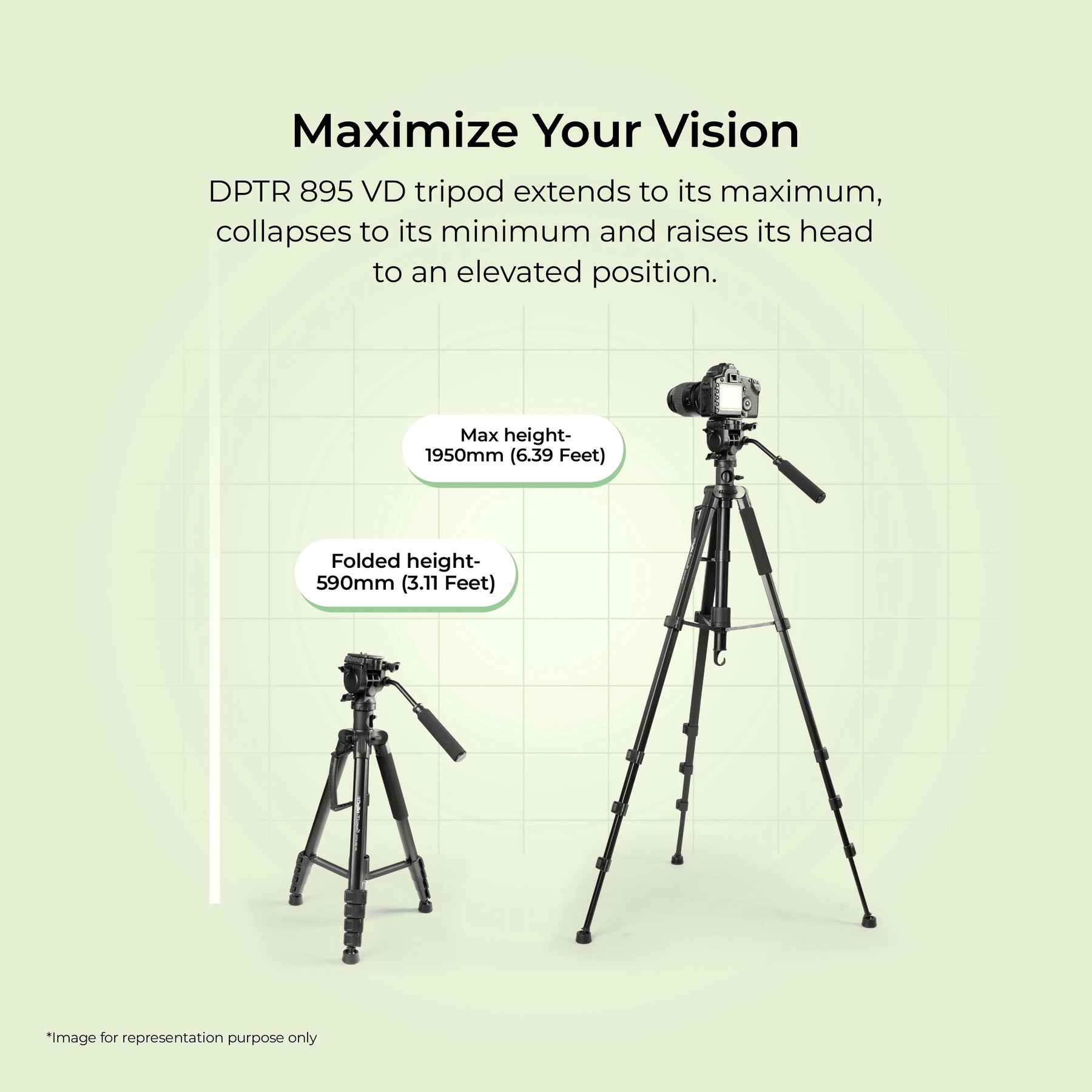 Buy Digitek DPTR-895VD Platinum Professional Tripod Online