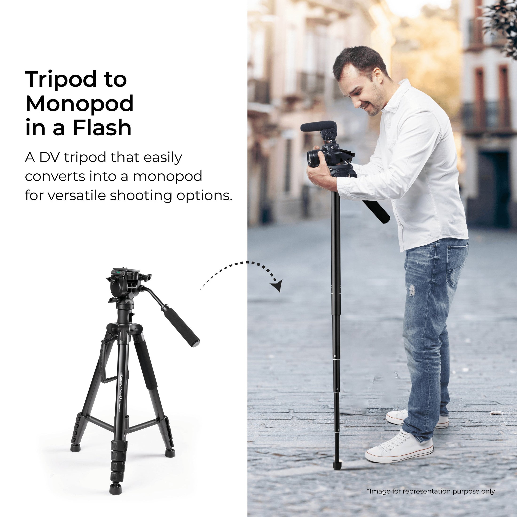 Buy Digitek DPTR-895VD Platinum Professional Tripod Online