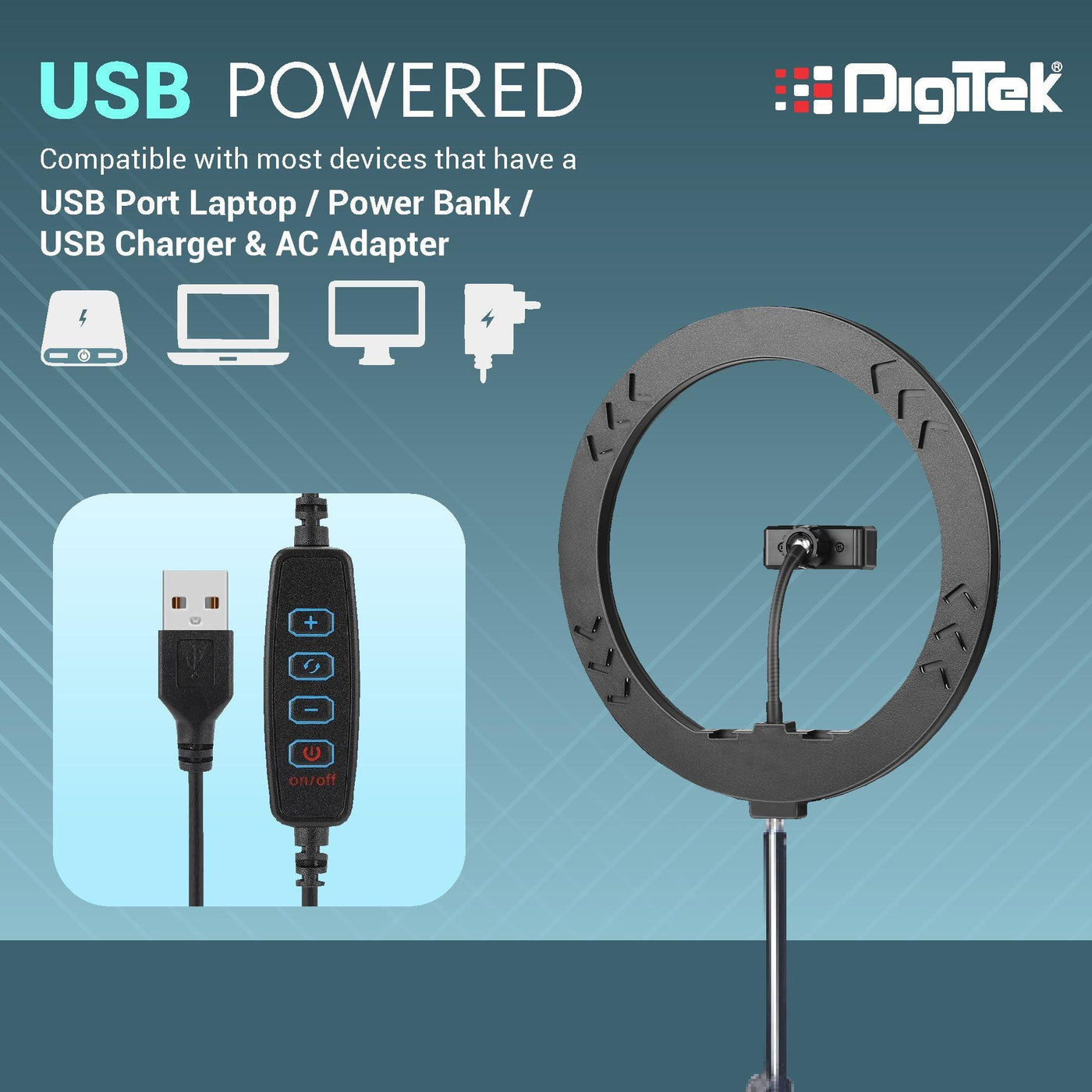 Buy Digitek Dual Temperature LED Ring Light DRL-14C Online