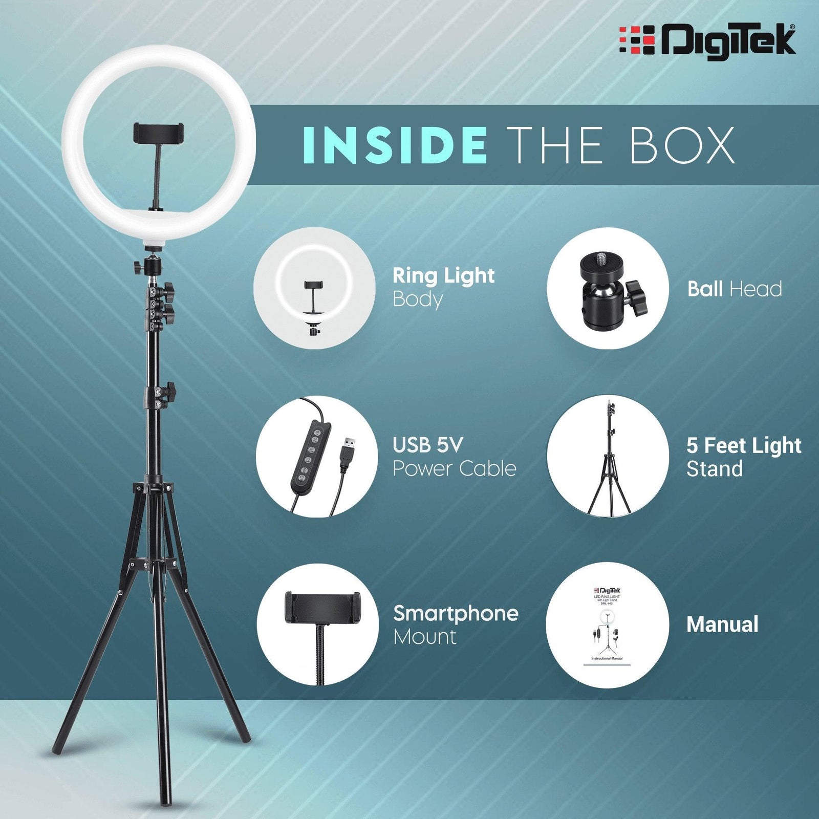 Buy Digitek Dual Temperature LED Ring Light DRL-14C Online