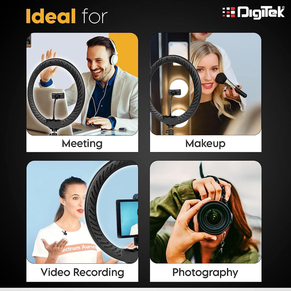 Buy Digitek LED RGB Ring Light with Stand DRL-15CRGB Online