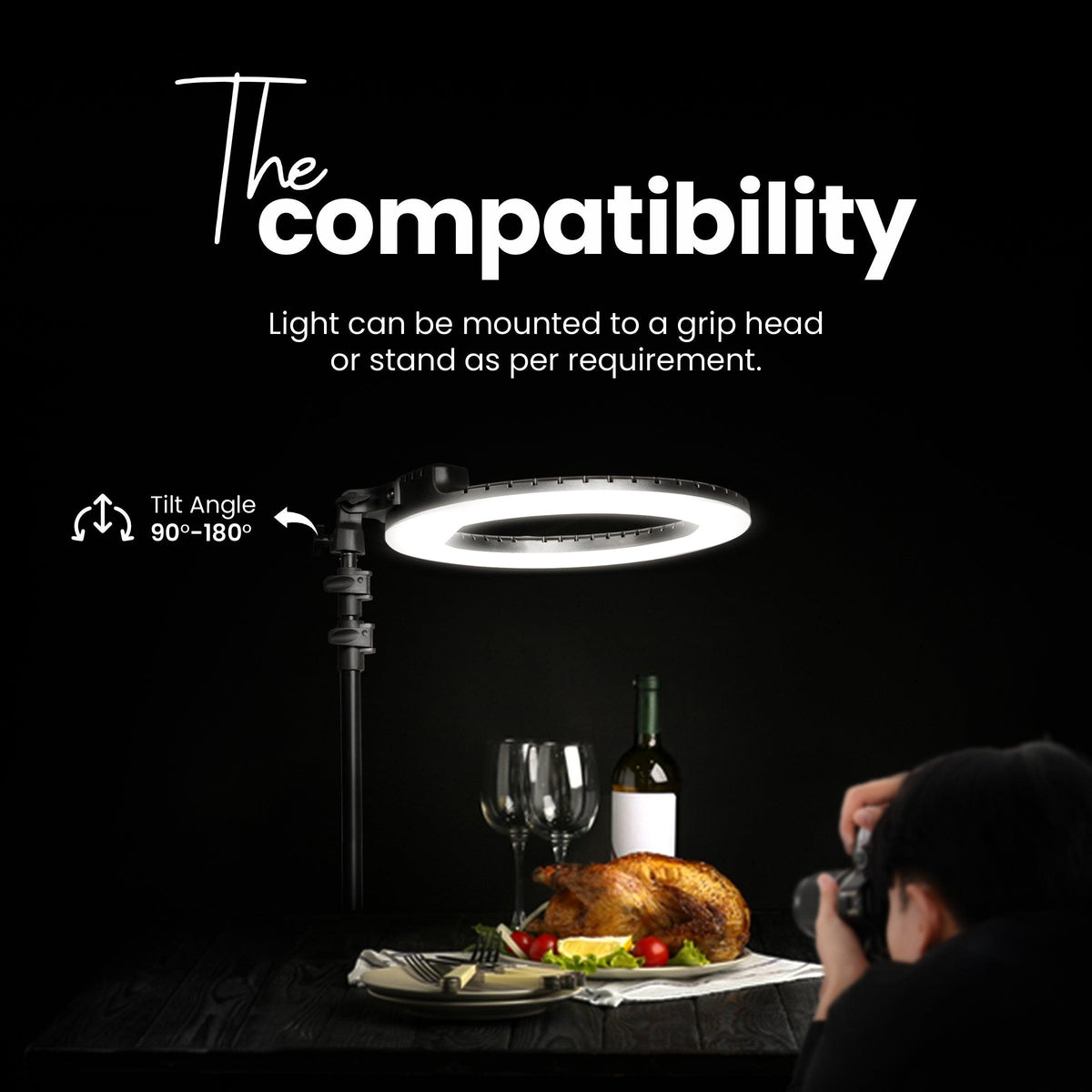 Buy Digitek LED Ring Light with Remote Control DRL-18RT Online