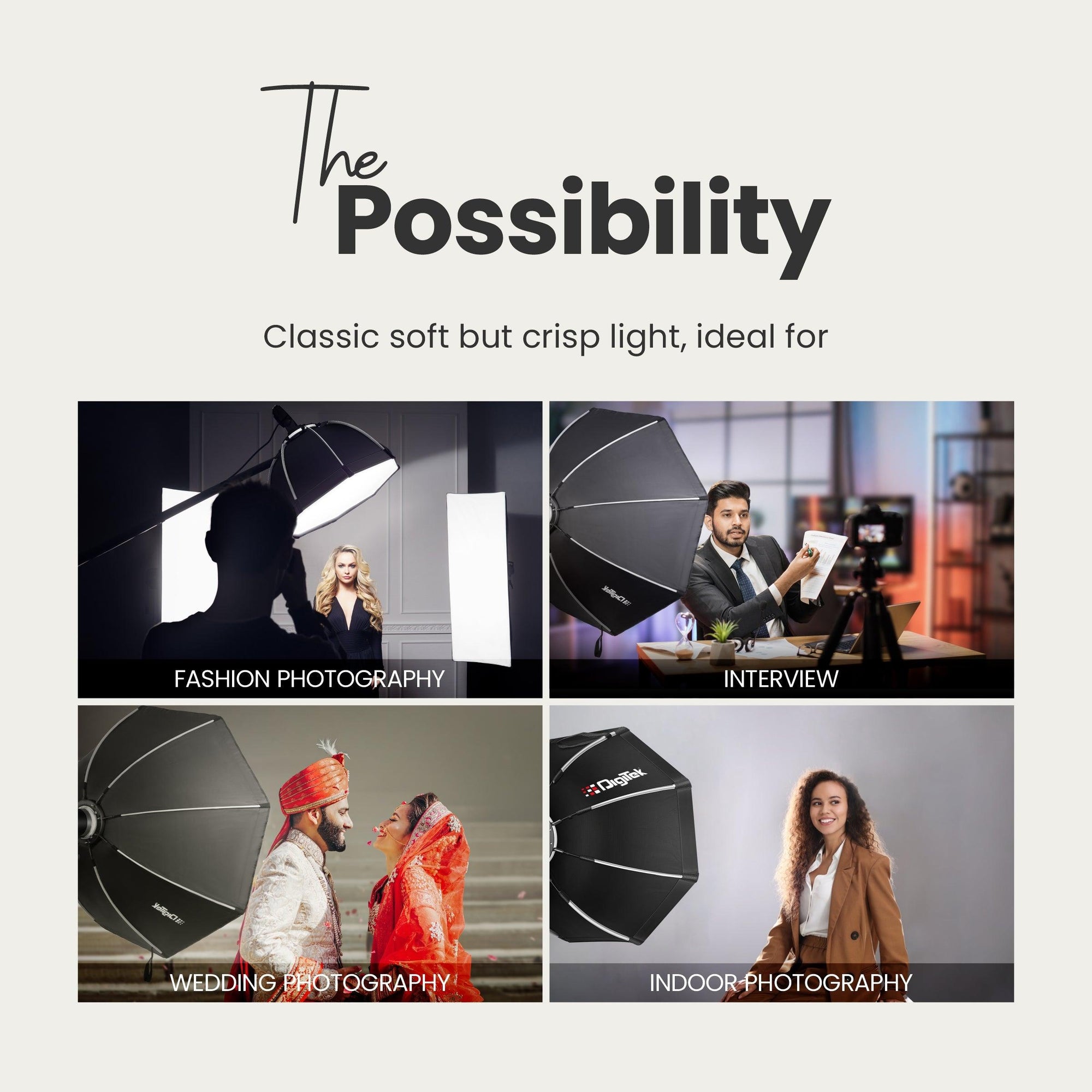 Digitek (DSBH-055) Lightweight & Portable Soft Box Comes with S2 Type