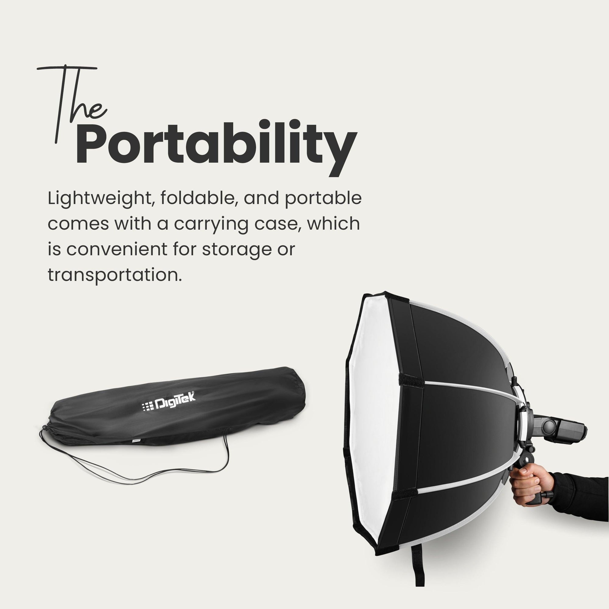 Digitek (DSBH-055) Lightweight & Portable Soft Box Comes with S2 Type