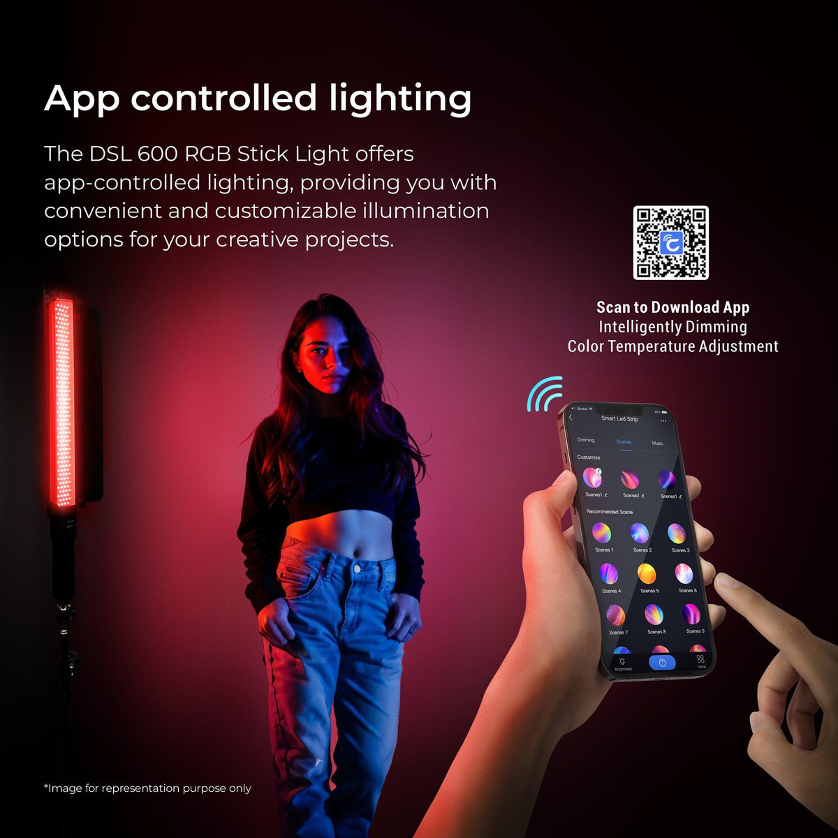 Buy Digitek DSL-600 RGB Handheld LED Light Wand Online