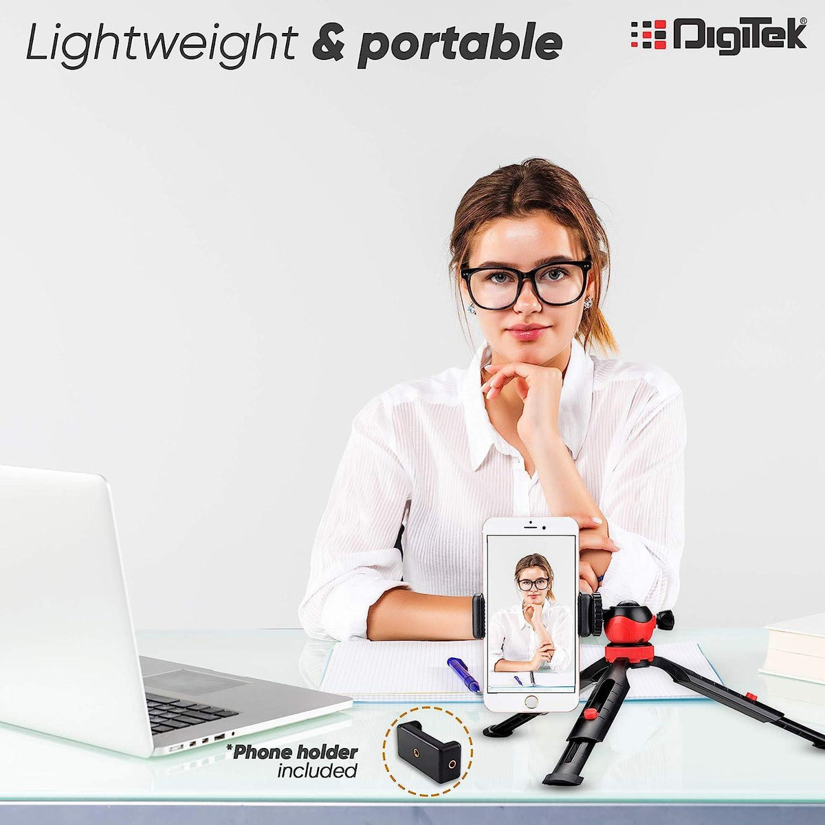 Buy Digitek Portable Flexible Mini Tripod with Mobile Holder DTR-200MT