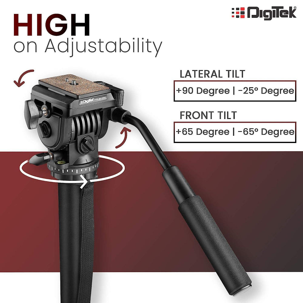 Buy Digitek DVH-001PRO Fluid Video Head for Tripods & Monopods Online